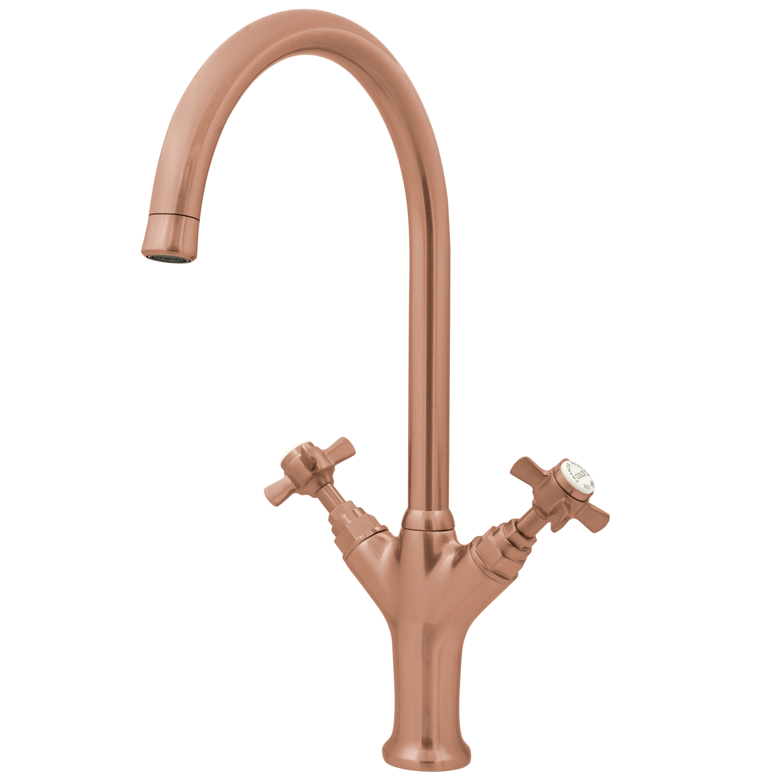 Hemsworth Twin Handle Mono Kitchen Mixer Copper - Unified Water Label